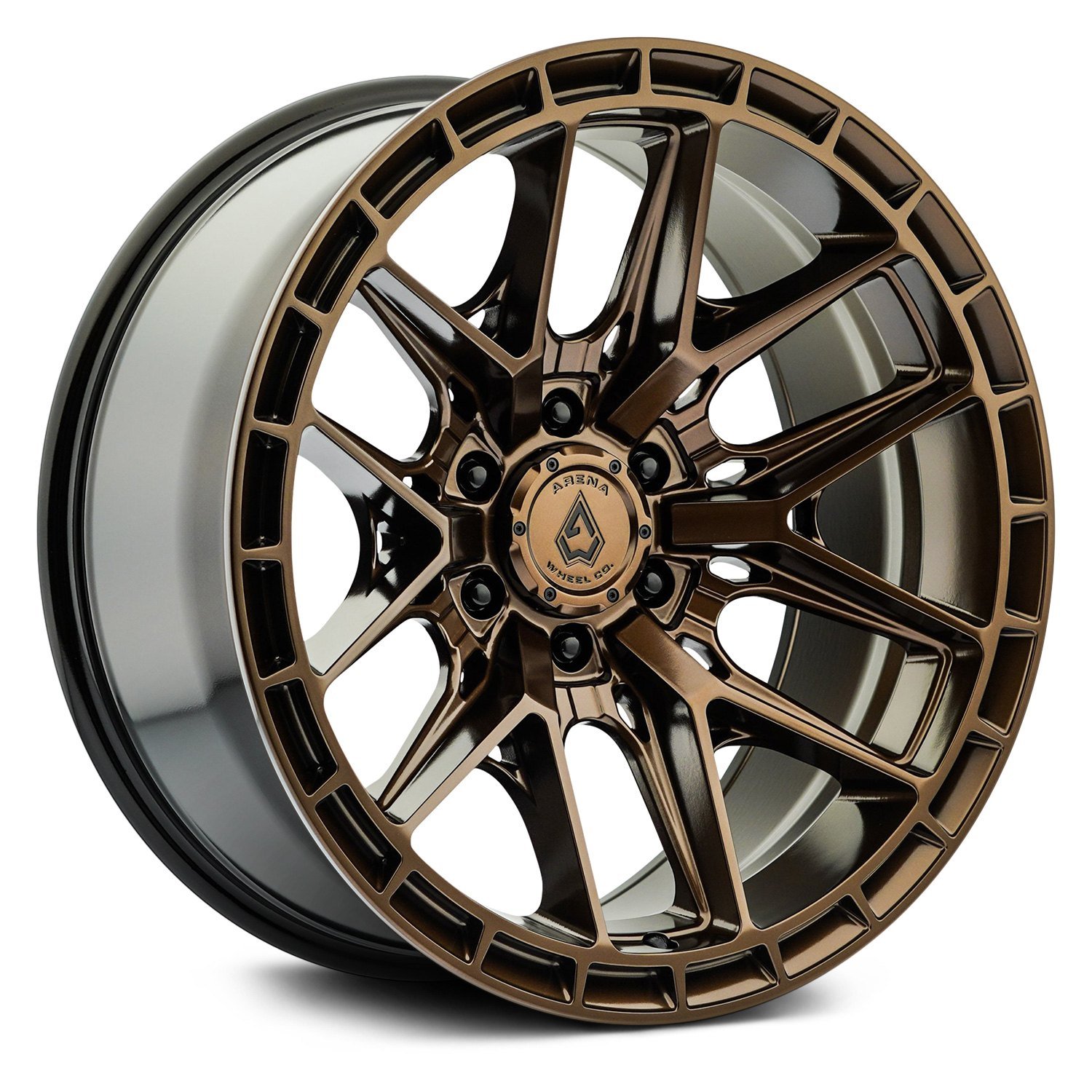 ARENA WHEEL CO® BATTLE Wheels - Smoked Bronze with Clear Tint Rims
