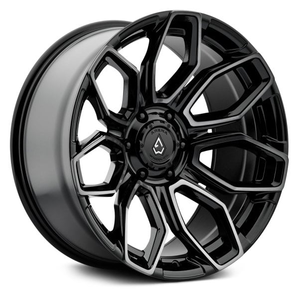ARENA WHEEL CO® COBRA Wheels - Gloss Black with Brushed DDT and Clear ...