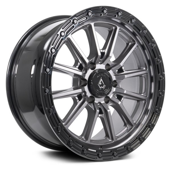 ARENA WHEEL CO® TREK Wheels - Gunmetal with Gloss Black Lip Rims