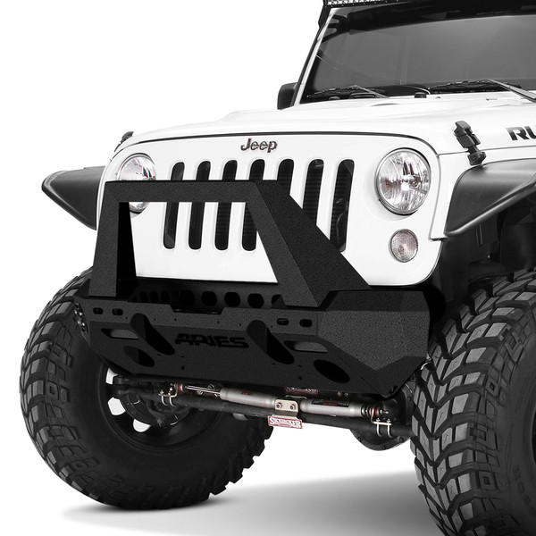 Aries® 2082051 - TrailChaser™ Mid Width Textured Black Front Winch ...