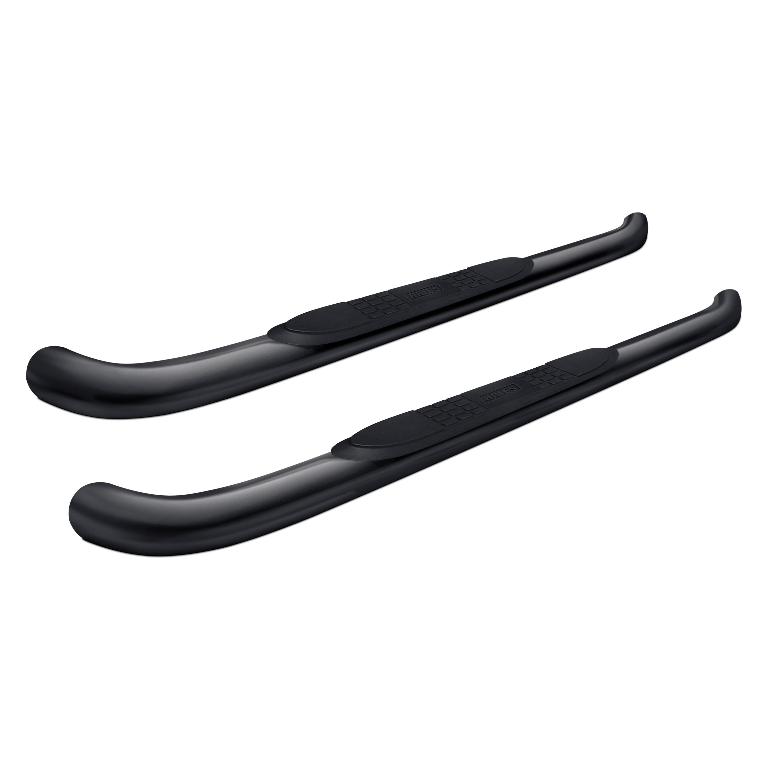 Aries® 203034 - 3" Cab Length Black Round Side Bars