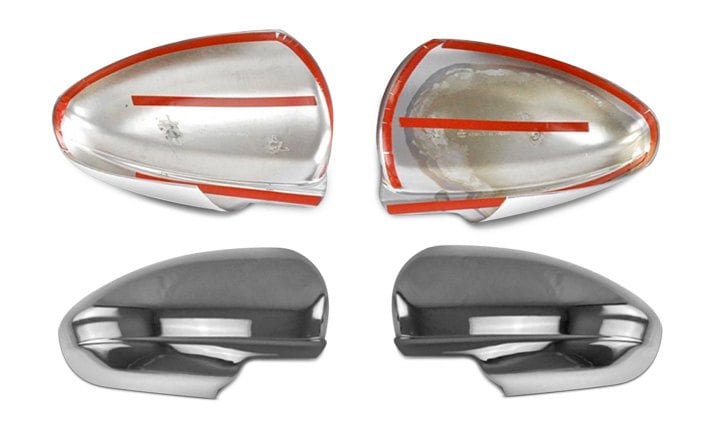 Chrome Mirror Covers Hide Scratches and Add Brightness