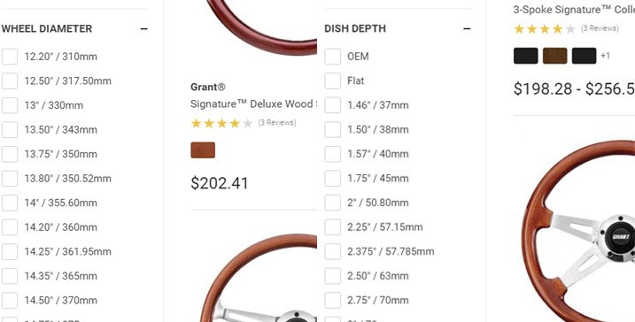 Shopping Guide - Steering Wheels