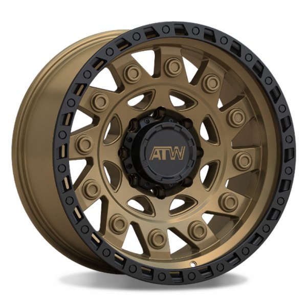 ATW OFF-ROAD® CONGO Wheels - Satin Bronze with Satin Black Lip Rims