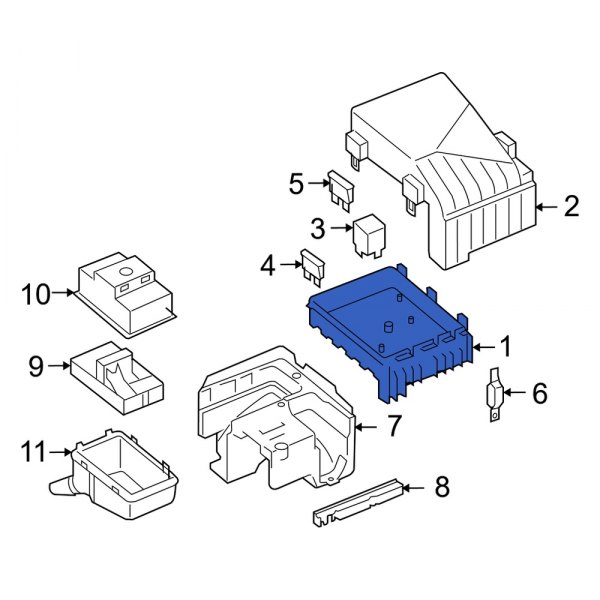 Audi OE 1K0937125D - Fuse and Relay Center
