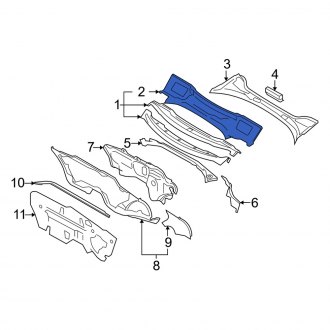 Audi A3 Cowl Panels & Parts | Vent Grills — CARiD.com
