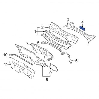 Audi A3 Hood Weatherstripping Seals — CARiD.com