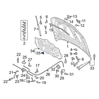Audi A7 Replacement Hoods - Hinges, Supports | CARiD