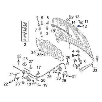 Audi R8 Replacement Hood Hardware — CARiD.com