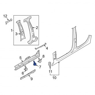 Audi A3 Rocker Panel Hardware | Clips, Brackets — CARiD.com