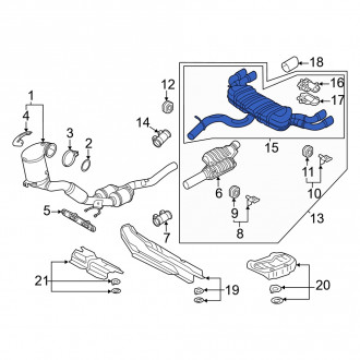 Audi S3 OEM Exhaust Parts | Systems, Tips, Pipes — CARiD.com