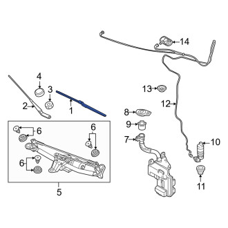 Audi S3 OEM Wiper Blade & Washer Parts | Motors, Arms — CARiD.com
