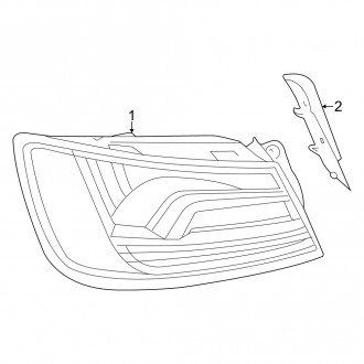2022 Audi S3 Factory Style Replacement Tail Lights - CARiD.com