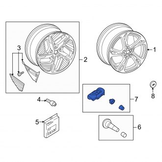 Audi Q8 e-tron OEM TPMS Sensors - Bluetooth, Wireless, USB | CARiD