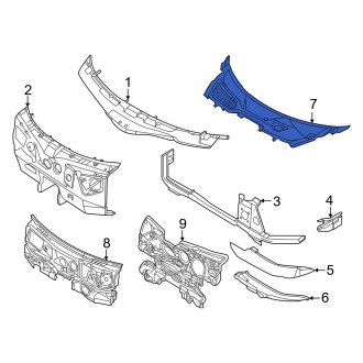 Audi e-tron GT Cowl Panels & Parts - Vent Grills | CARiD