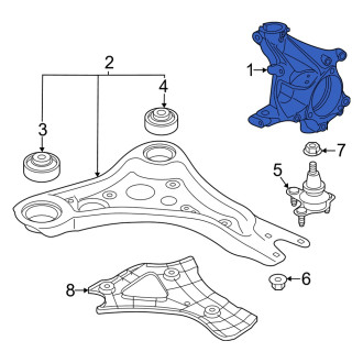 Audi Q4 e-tron Steering Knuckles, Spindles & Components — CARiD.com