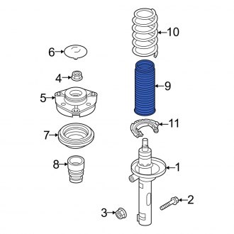Audi Q4 e-tron OEM Suspension Parts | Shocks, Struts — CARiD.com