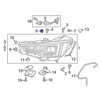 Audi A8 OEM Headlight Components | CARiD