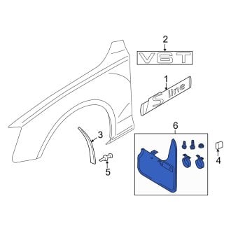 Audi OE™ Mud Flaps - CARiD.com