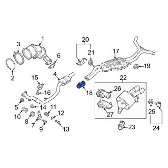 Audi S5 OEM Exhaust Parts | Systems, Tips, Pipes — CARiD.com