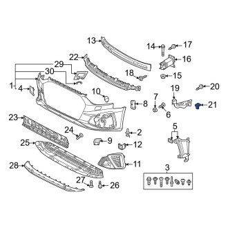 2022 Audi S4 Bumper Brackets & Hardware - Front, Rear | CARiD