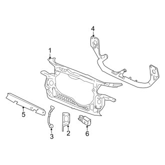 2005 Audi A4 Radiator Supports — CARiD.com
