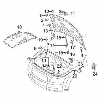 Audi A4 Hood Release Cables & Handles — CARiD.com