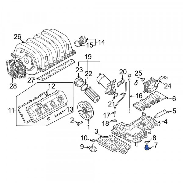 Audi OE 028103059A - Engine Oil Drain Plug