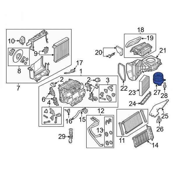 Audi OE 4H1820021C - HVAC Blower Motor Assembly