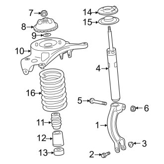 2012 Audi A7 OEM Suspension Parts - Shocks, Struts | CARiD