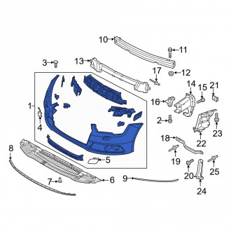 Audi A7 OEM Bumpers | Genuine Front & Rear Bumpers — CARiD.com