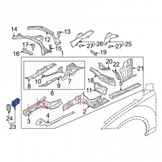 Audi A7 Replacement Chassis Frames & Rails - CARiD.com