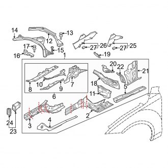 Audi A7 Replacement Chassis Frames & Rails - CARiD.com