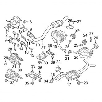 2017 Audi A7 OEM Exhaust Parts - Systems, Tips | CARiD