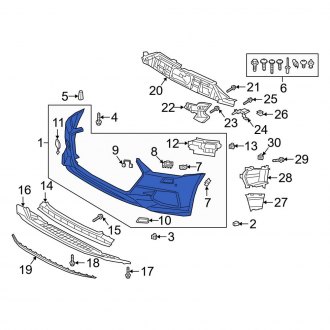 Audi A7 OEM Bumpers | Genuine Front & Rear Bumpers — CARiD.com