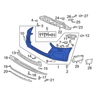 Audi A7 OEM Bumpers | Genuine Front & Rear Bumpers — CARiD.com
