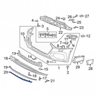 Audi A7 Grille Brackets & Hardware — CARiD.com