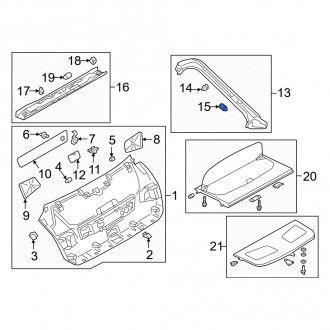 Audi Trunk & Tailgate Moldings, Trim Panels, Bezels — CARID.com