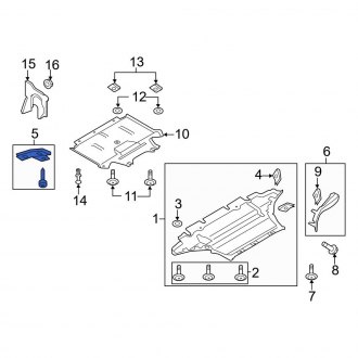Audi A5 Header Panel Brackets & Hardware — CARiD.com