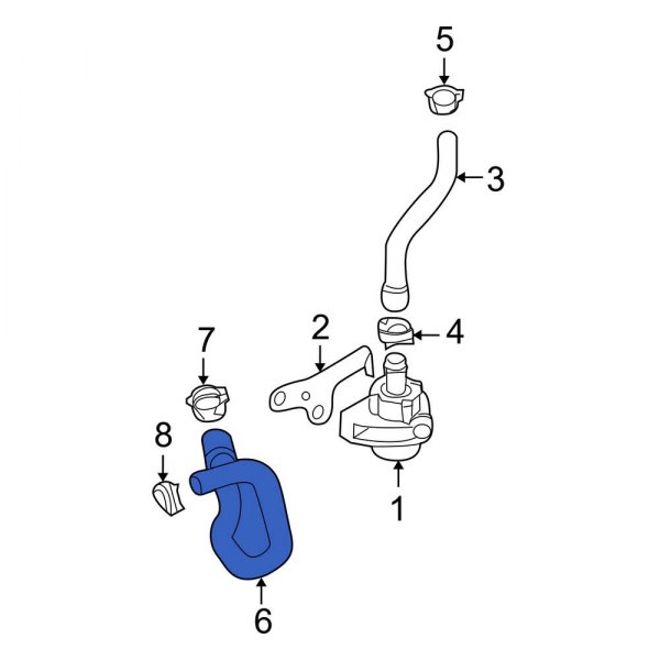 Audi OE 8K1819373AN - HVAC Heater Hose