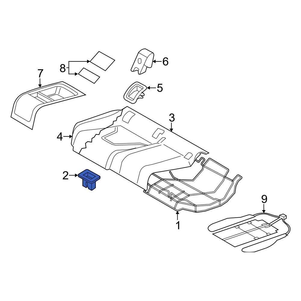 Audi OE 4L0886373 - Rear Seat Frame Grommet