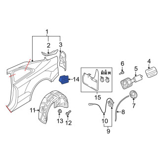 Audi A5 OEM Quarter Panels & Parts | Rear & Front — CARiD.com