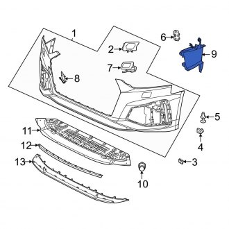 Audi A5 Header Panel Brackets & Hardware — CARiD.com