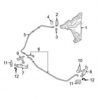 Audi Windshield Washer Hardware | Brackets, Gaskets, Groomets — CARID.com