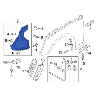 Audi A5 Inner Fenders | Wells, Liners, Shields — CARiD.com