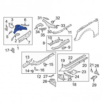 Audi A5 OEM Fenders | Factory Front & Rear Fenders — CARiD.com