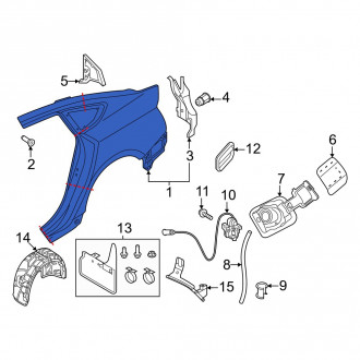 Audi A5 OEM Quarter Panels & Parts | Rear & Front — CARiD.com
