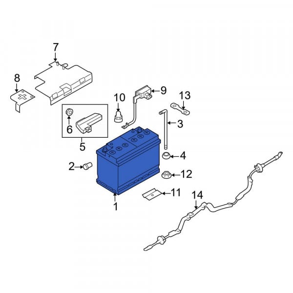 Audi OE 000915089E - Vehicle Battery
