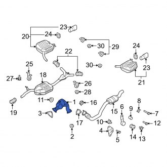 Audi S5 OEM Exhaust Parts | Systems, Tips, Pipes — CARiD.com
