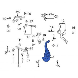 Audi A5 Steering Knuckles, Spindles & Parts | CARiD